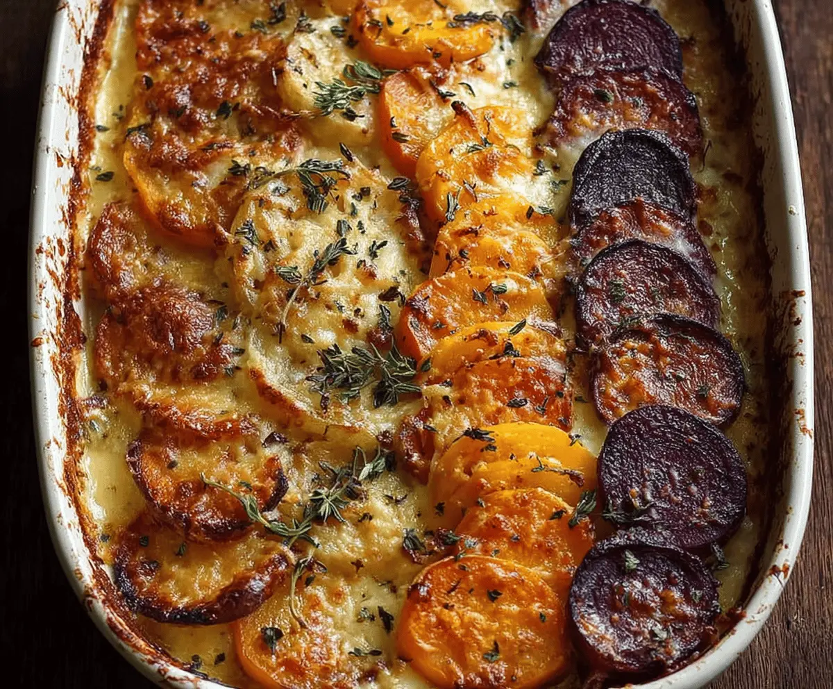 Cheesy Root Vegetable Gratin Recipe