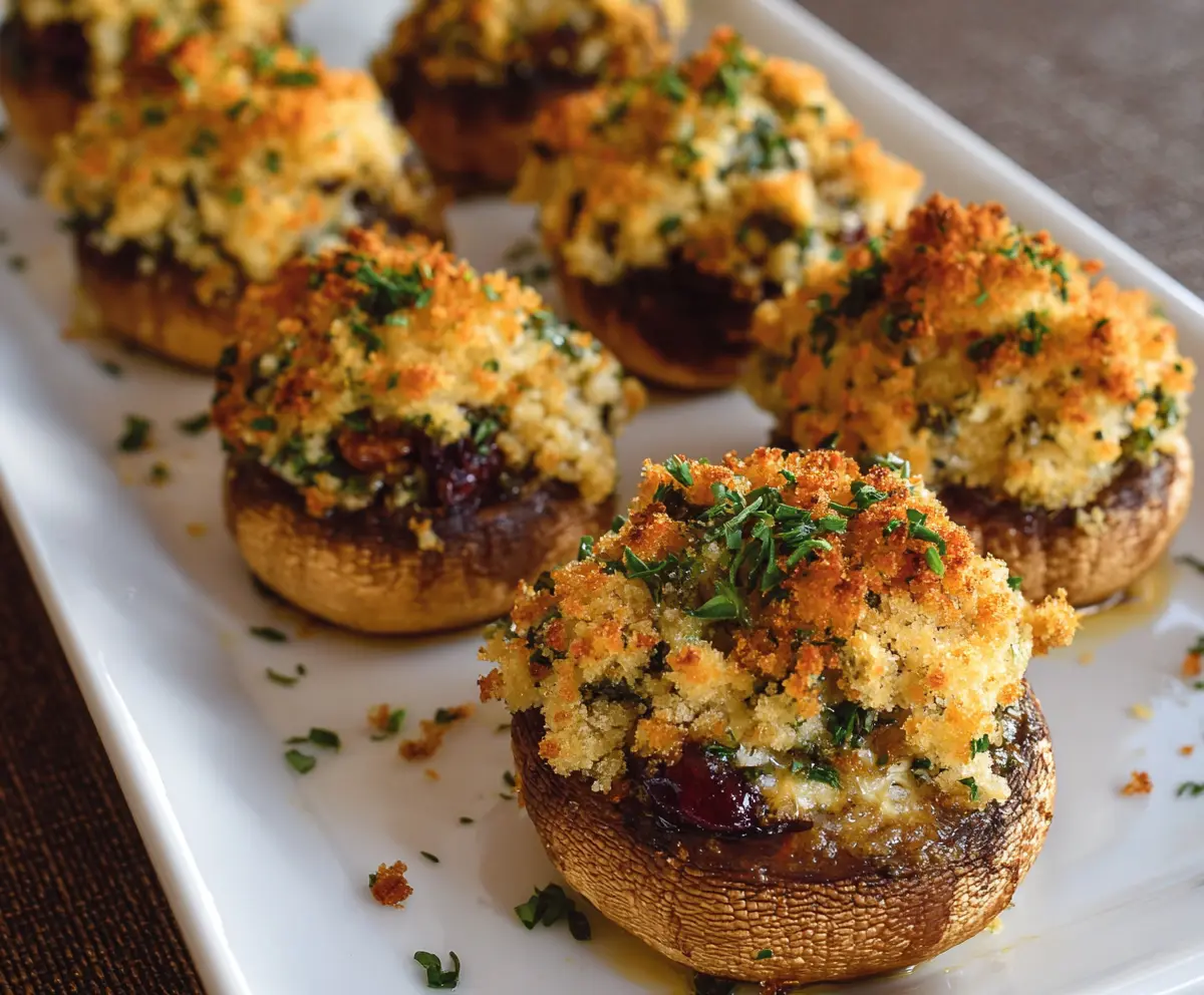 Easy Stuffed Mushroom Caps Recipe