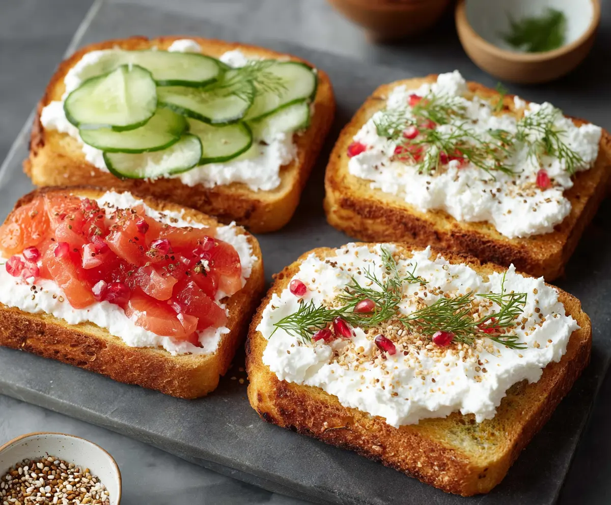 Easy Cottage Cheese Toast Recipe