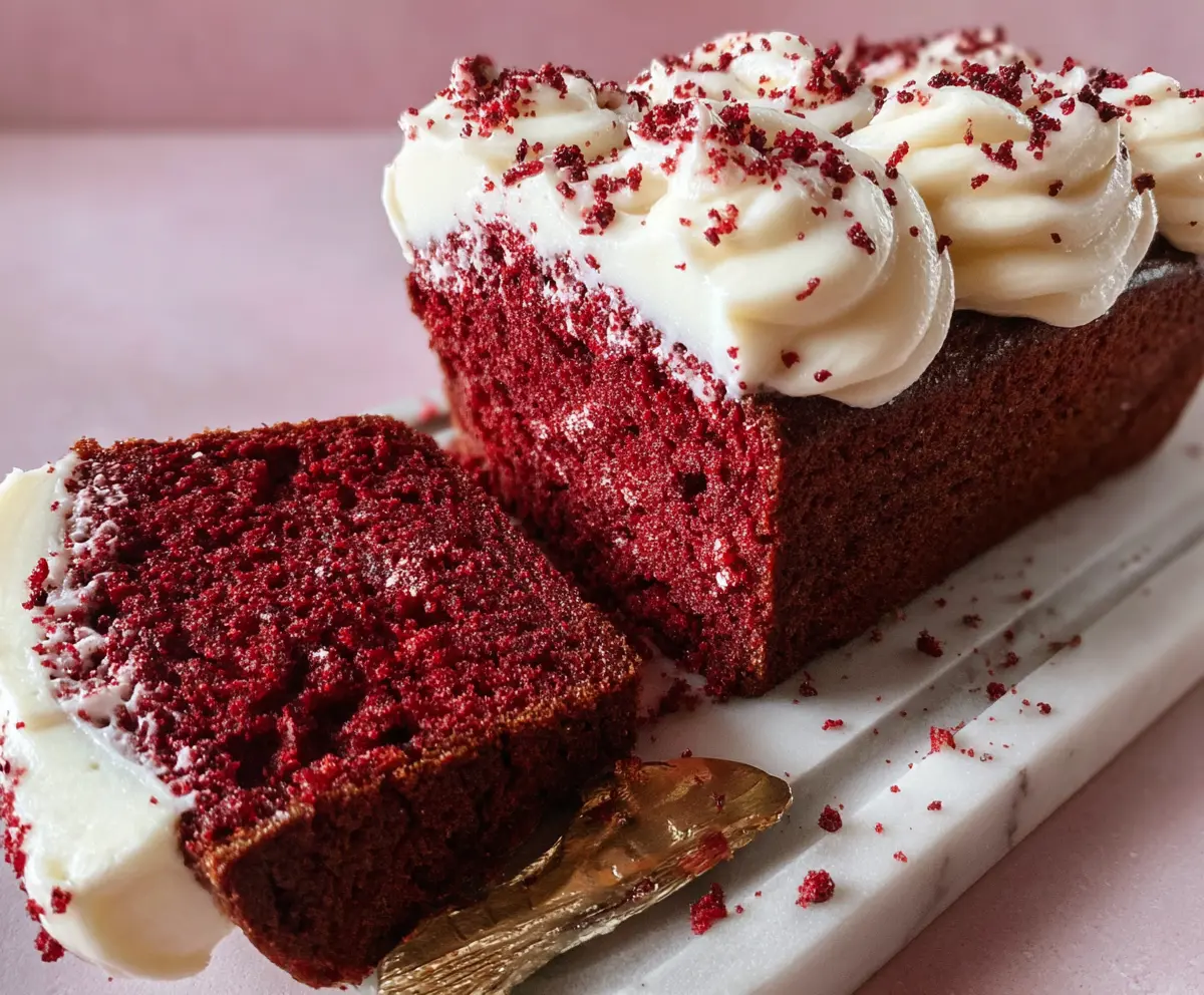 Easy Red Velvet Loaf Cake Recipe